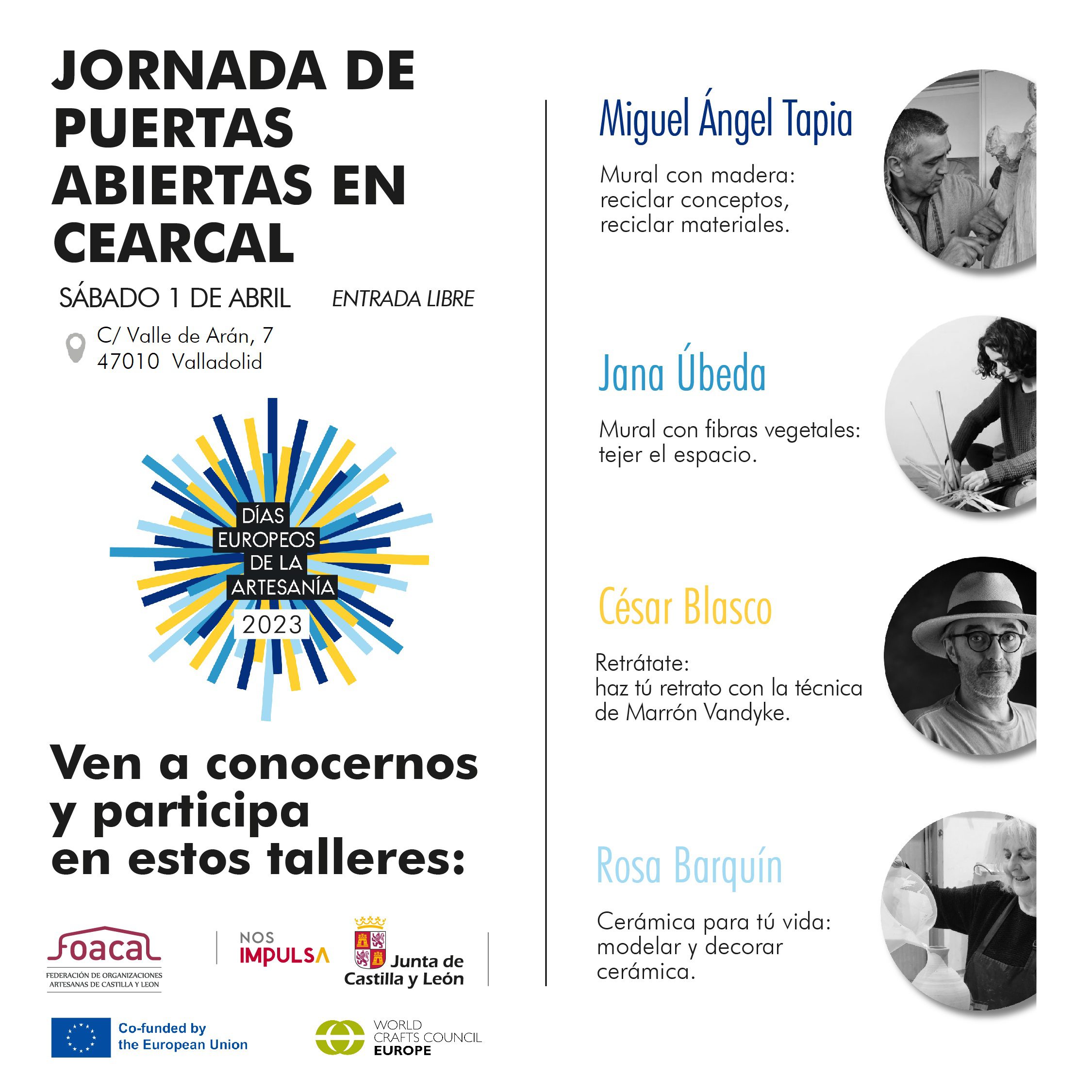 Jornada de puertas abiertas CEARCAL 2023 - FOACAL. Artesanía Castilla y ...