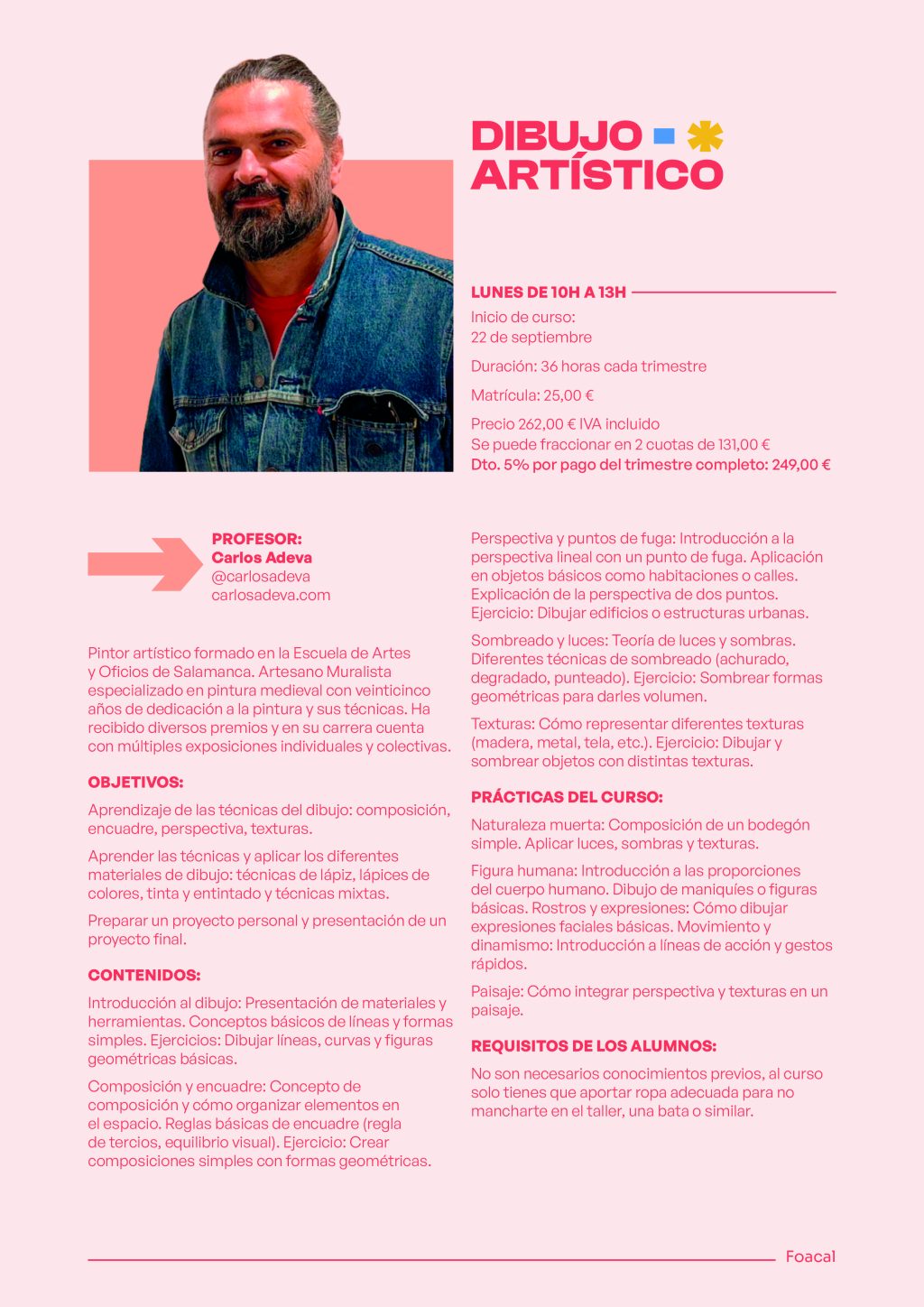 Dibujo artístico - FOACAL. Artesanía Castilla y León