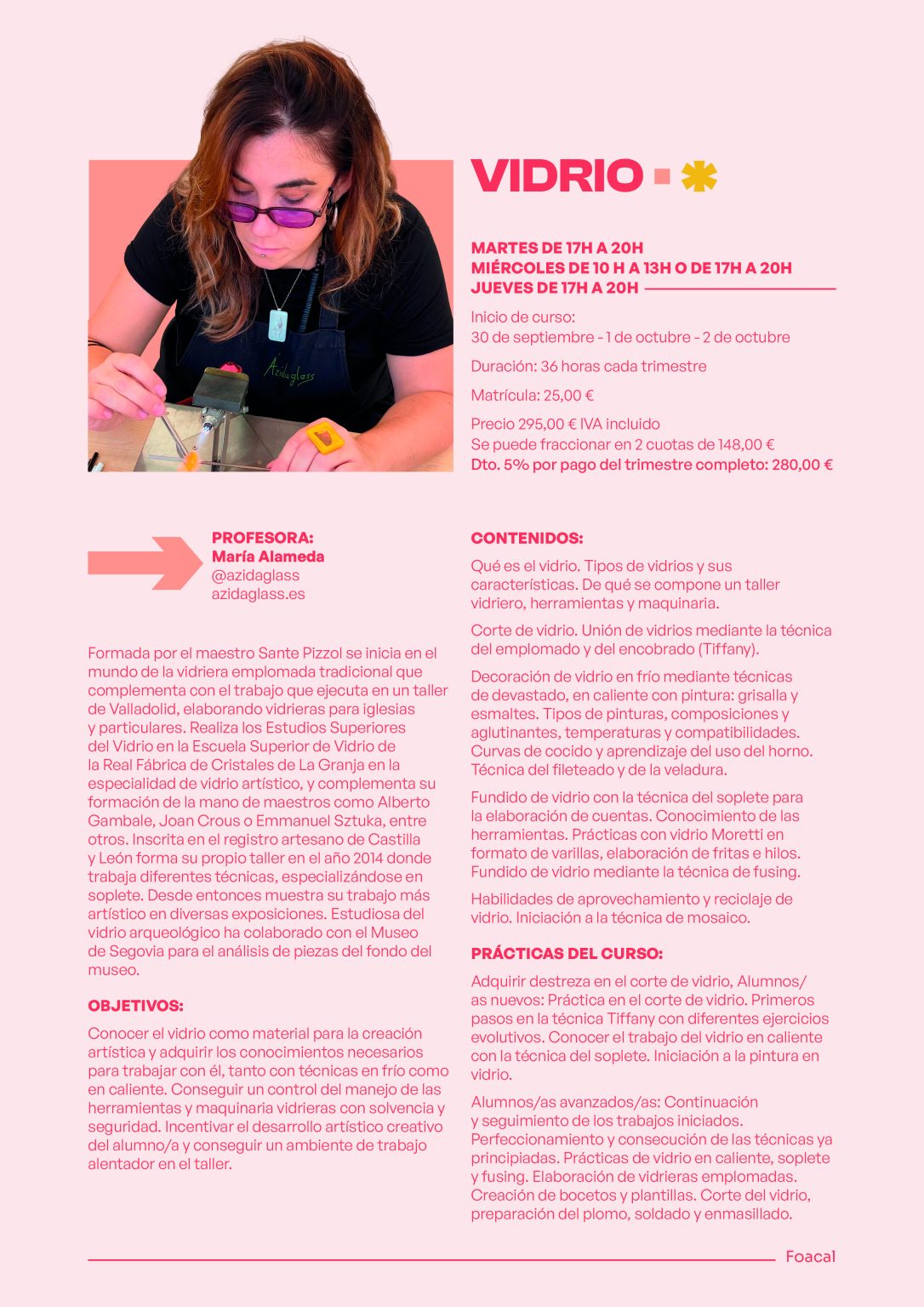 Vidrio - FOACAL. Artesanía Castilla y León